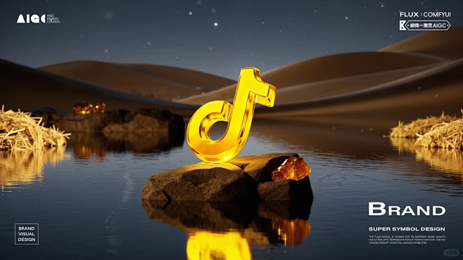 太好看了 FLUX-C4D级渲染黄水晶（含参数）_5_彼得一激灵AIGC_来自小红书网页版-花瓣网