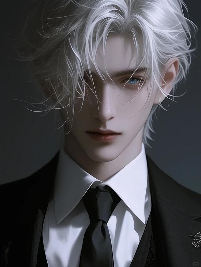 白毛西装男 - 小红书-花瓣网