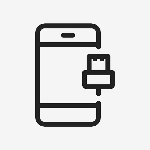 usb应用程序数据 https://88ICON.com usb 应用程序 数据 移动 传输 简单的移动图标-花瓣网