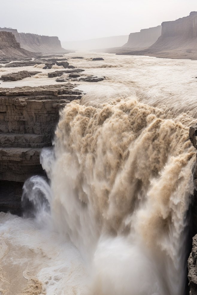 壶口瀑布国内城市山西旅游景点风景摄影图