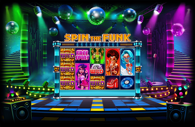 Slot Spin The Funk Art Direction For Gambino Slots
