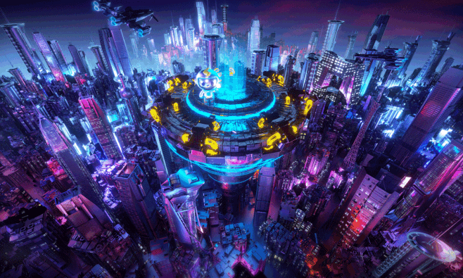 城市 年会 未来 赛博朋克-花瓣网