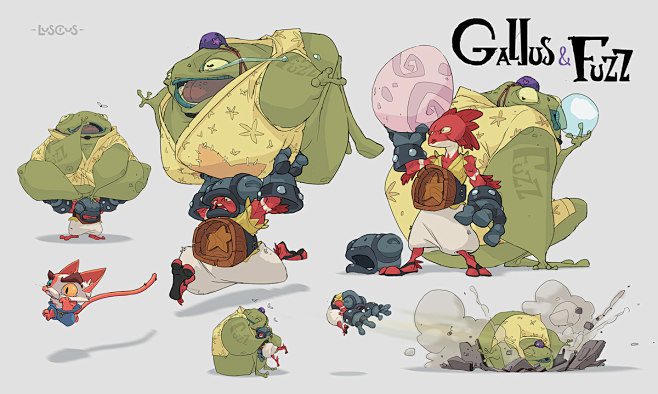 Luscus characters concept (2016-2018) : https://www.facebook.com ...