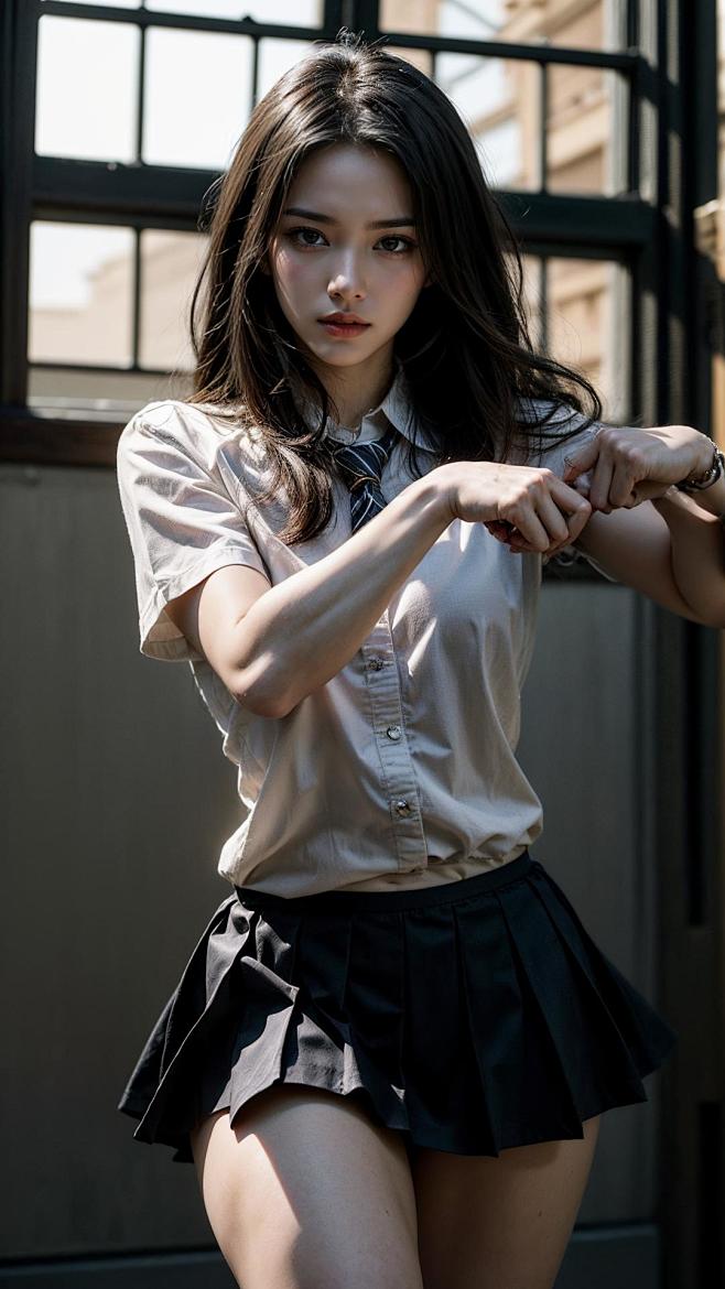 JK格斗家美少女-09