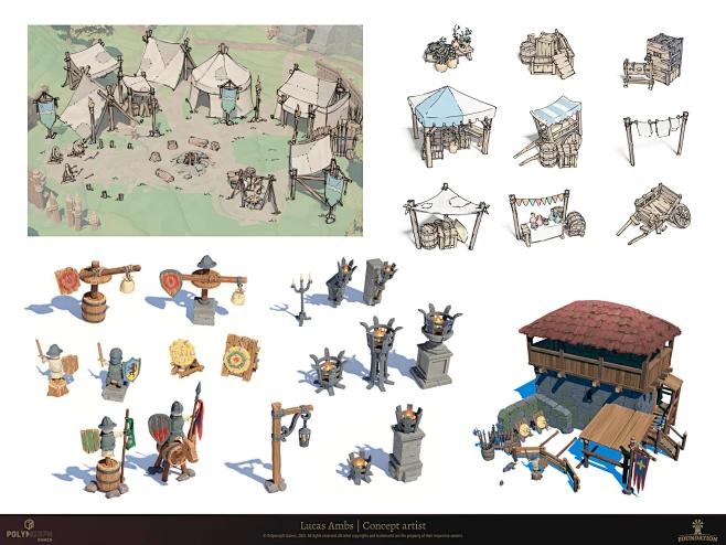 Foundation castle design-花瓣网