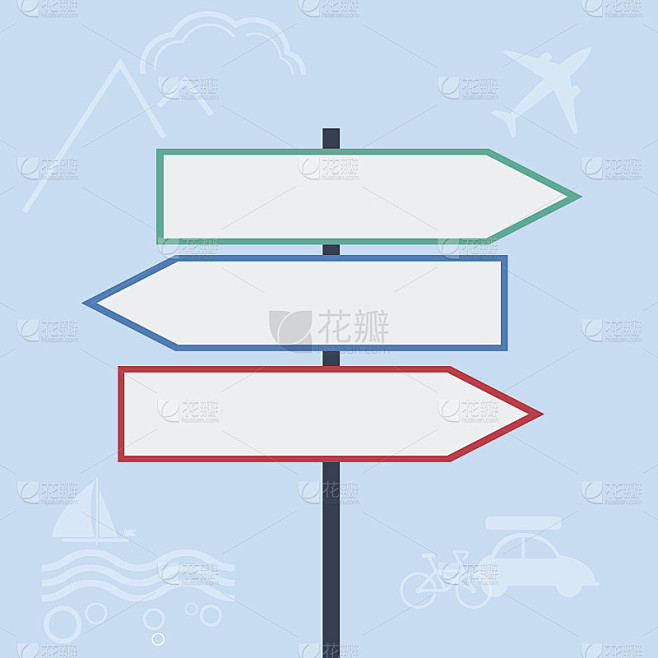 矢量路标在平面设计