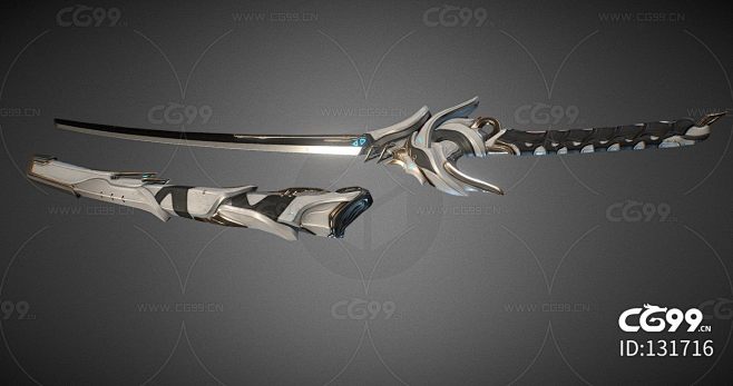 科幻武士刀 武器 冷兵器 次时代-cg模型免费下载-CG99