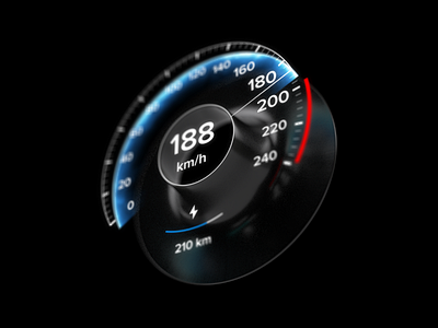 Speedometer Gauge Concept after effects cinema4d realistic 3d vehicle ...