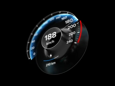 Speedometer Gauge Concept after effects cinema4d realistic 3d vehicle ...