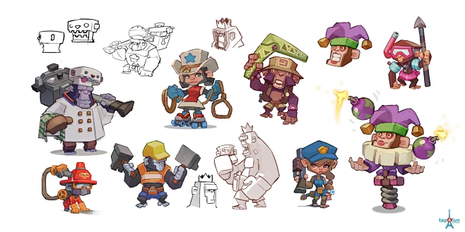 ArtStation - Mini Game project, Alexandre Le Saux Visual Development, Mini Games, Character ...