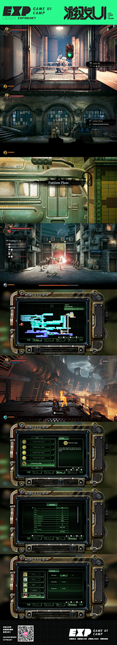 EXP欧美风格游戏UI分享-花瓣网|陪你做生活的设计师 | 戏ui全流程设计资料与参考 并有各大厂知名游戏ui设计专家与总监定期分享经验