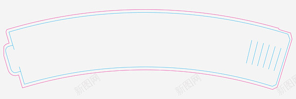 杯套尺寸模版图 创意素材