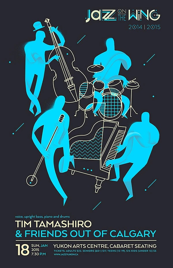 Jazz on the Wing 2014/2015 : Jazz on the Wing festival posters.-花瓣网