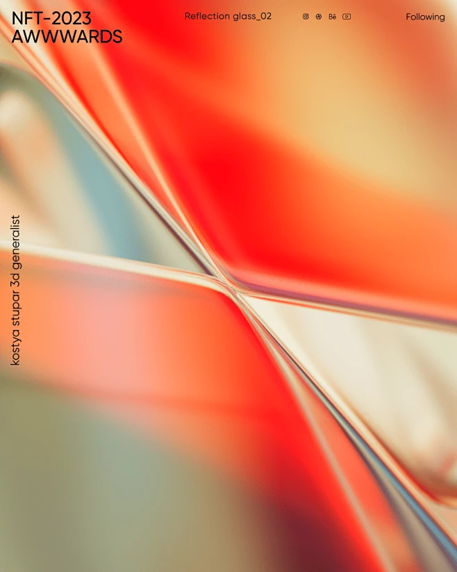 Reflection glass wallpaper on Behance-花瓣网