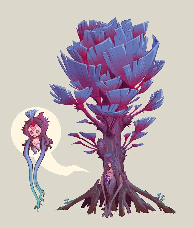 Tree Mothers and Plant Babies, Moniek Schilder : Just some pregnant tree ladies I did as a ...