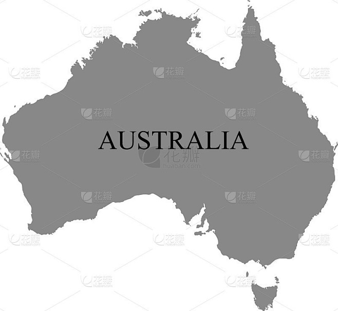 澳大利亚的地图