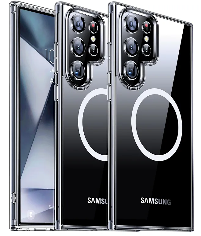 Amazon.com: Humixx Magnetic for Samsung Galaxy S24 Ultra Case Clear [Non-Yellowing] [14 FT Mil ...