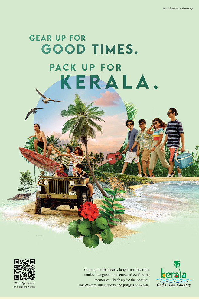 Advertising kerala kerala tourism Social media post SUSHAJ SUDHAKAR ...