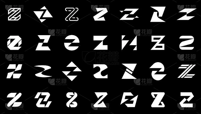 抽象标志集合与字母Z素材-花瓣网