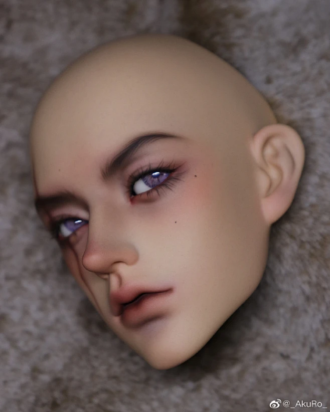 {JoyOmen} BJD代妆 主人：@Yun_Nnn- 型号：Soom-法老 要求方向：指定妆面 bjd妆面超话 图片_照片—BJD/手办 ...