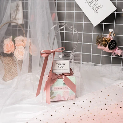 MISS XIU婚品[闪光少女]粉色甜美风结婚伴娘伴手礼糖果手拎透明袋-淘宝网-花瓣网