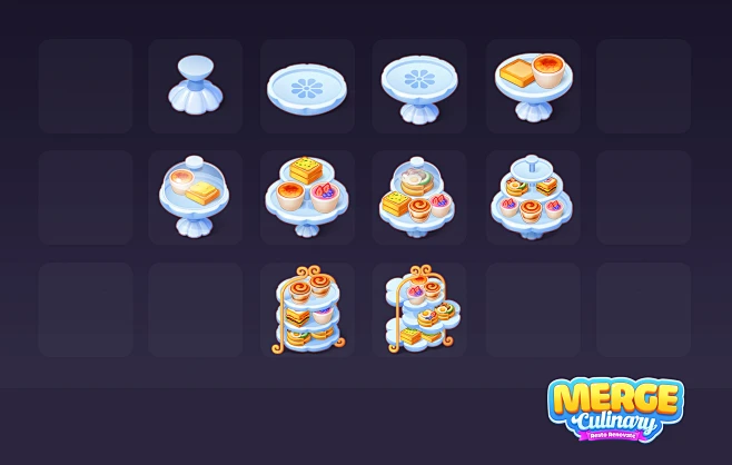 Food cartoon concept art Digital Art Game Art Items merge game art ...