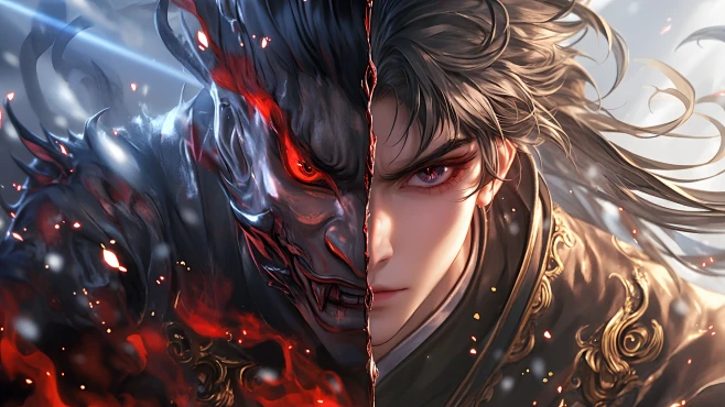 半脸武侠男h-hzj(4)-花瓣网