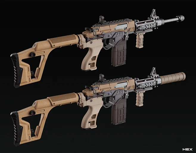 VAL'TEC Assault rifle-花瓣网