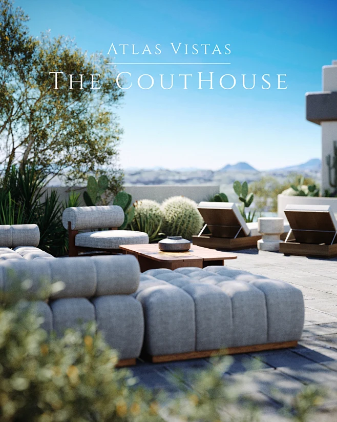 3D architecture archviz CGI corona Interior modern Render rendering visualization-花瓣网