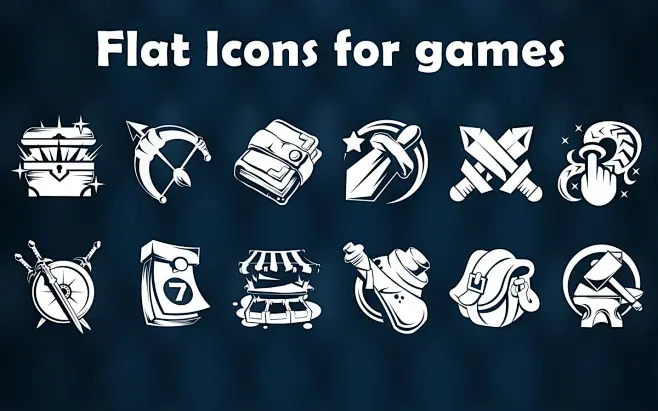 剪影图标-花瓣网