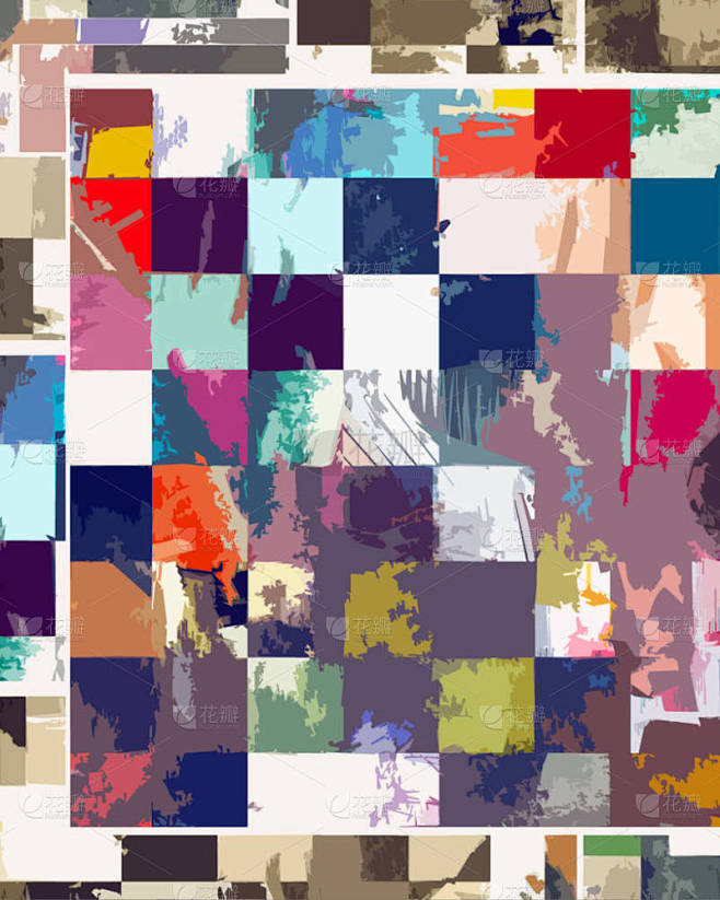 Summer Square wave Abstract geometrical surfaces