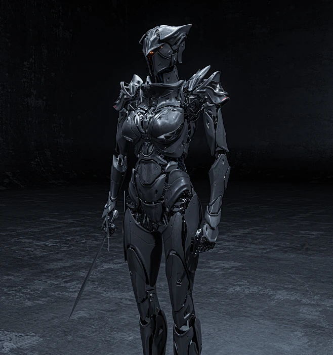 Mech female design-花瓣网