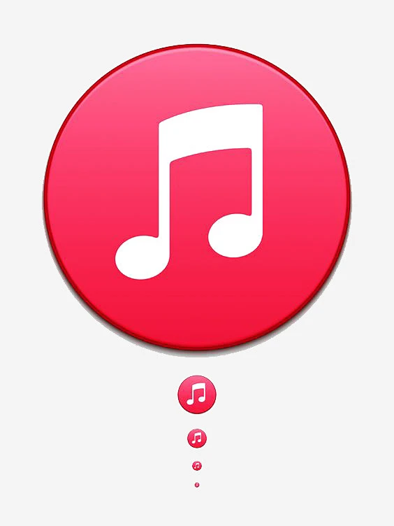 音乐标志 https://88ICON.com 粉红色 音乐 播放器 扁平化音乐标志 音乐LOGO 音乐免扣PNG-花瓣网