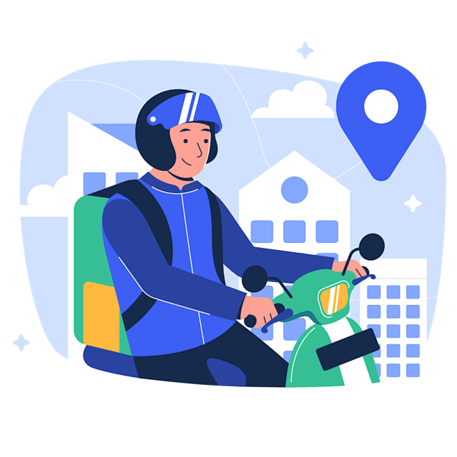 Food Delivery Animated Illustrat