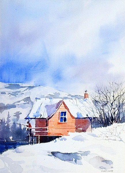 Jathedar的风景水彩画 图片_水彩图片素材-花瓣网