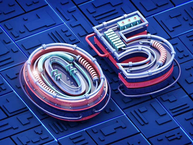 3D fonts by REETIME on Dribbble