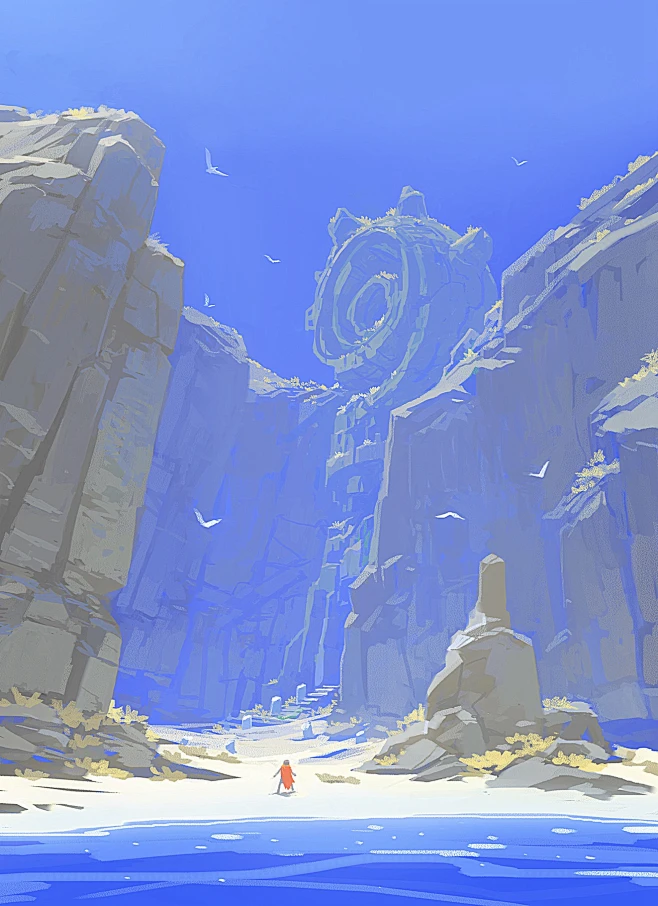 欧美q版室外场景原画来自cgbook.cn (924)-花瓣网