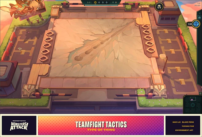 TFT Set 8 Arena 3D art from TEAMFIGHT TACTICS by RIOT GAMES-花瓣网