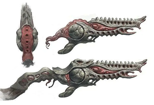 Image result for scorn weapon-花瓣网