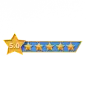 Circle Five Star 3D Icon-花瓣网
