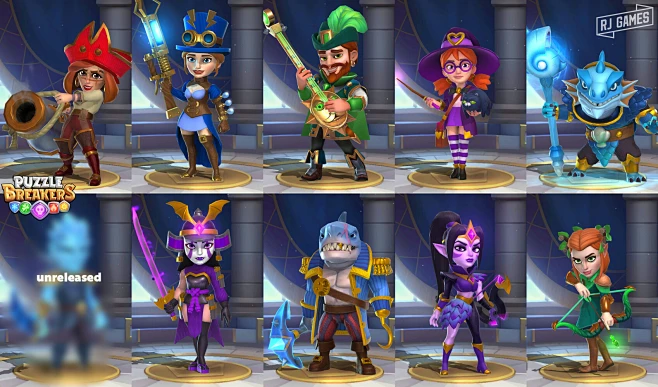 Puzzle Breakers Heroes-花瓣网