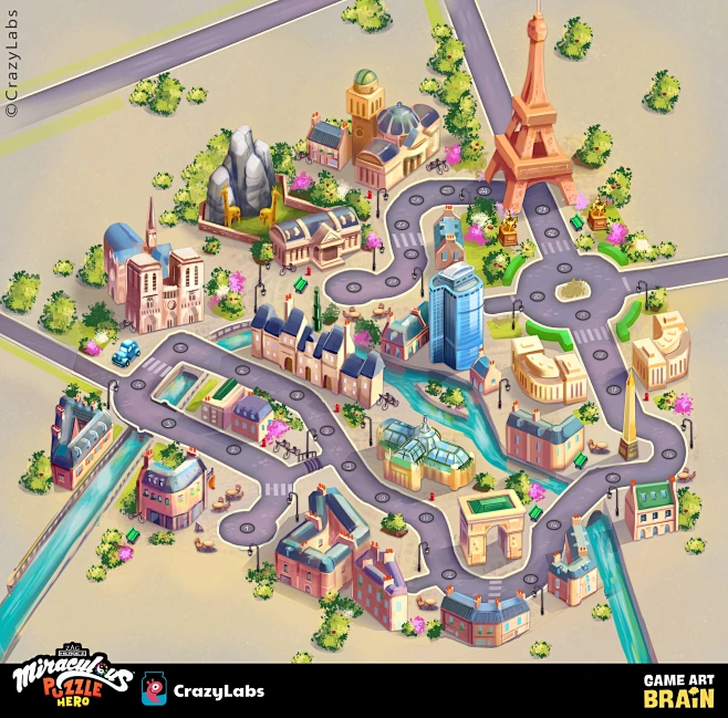 City Map "Puzzle Hero"-花瓣网