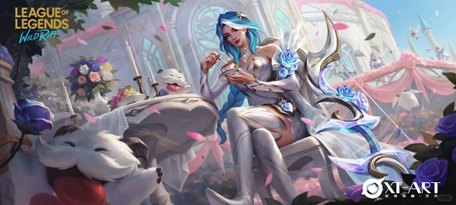 我们画的lol水晶玫瑰艾希解禁啦#lol #艾希 #插画 #美宣 #画画 #原创 #厚涂 #CG - 小红书-花瓣网