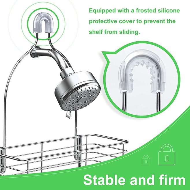 Amazon.com: SMARTAKE Hanging Shower Head Caddy, Rustproof Bathroom ...