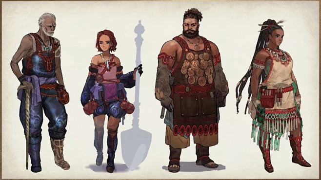 《怪物猎人：荒野》角色概念设计图：超帅猎人、娇羞铁匠！(2)_游侠网 Ali213.net-花瓣网