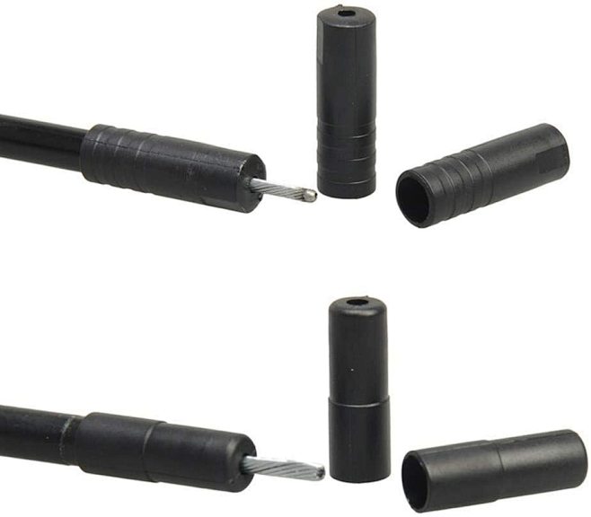 Amazon.com: 100 Pieces Bike Bicycle Plastic 5mm Brake Cable Housing ...
