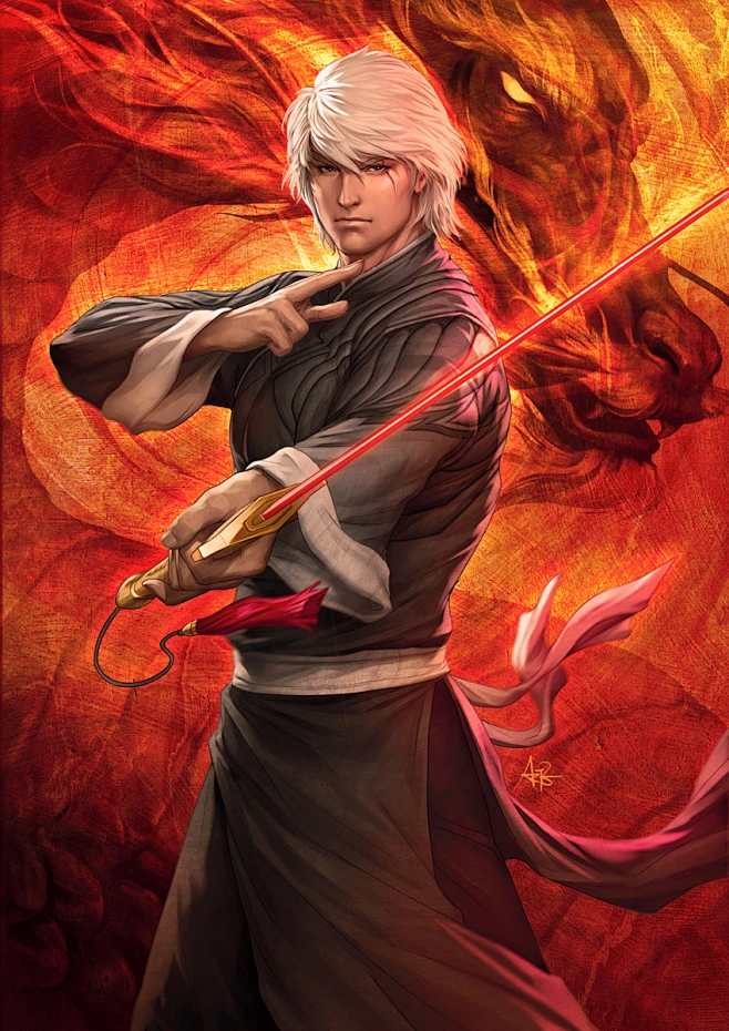 Crimson Legends 2 by Artgerm on deviantART-花瓣网
