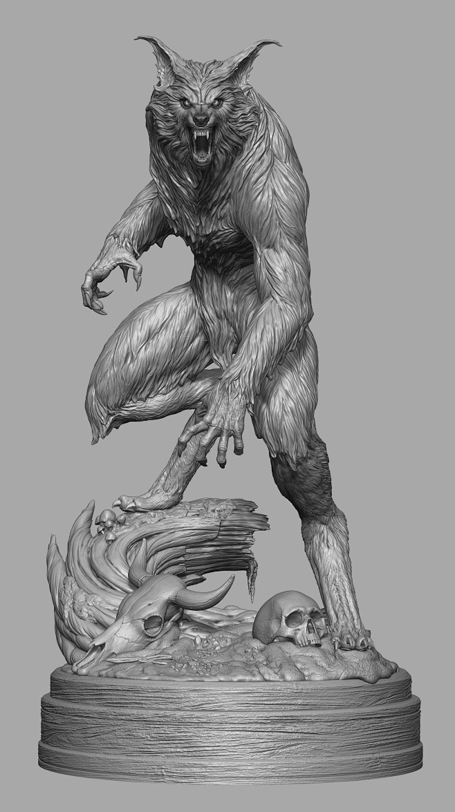 The Howling Werewolf 14 Scale PCS C