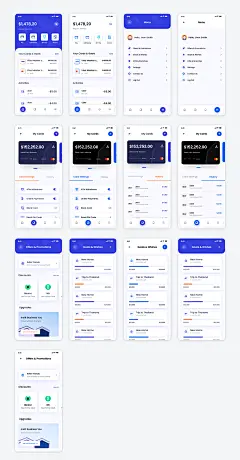 金融银行app ui .fig素材下载 - 豆皮儿UI-花瓣网