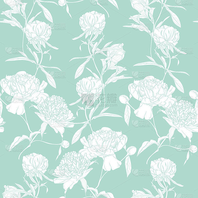 Vector hand drawn sketch illustration of white peo素材-花瓣网